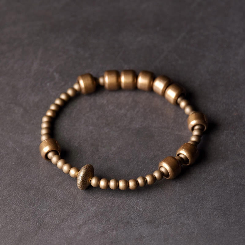 Buddha Stones Vintage Copper Brass Blance Wealth Bracelet – uk ...
